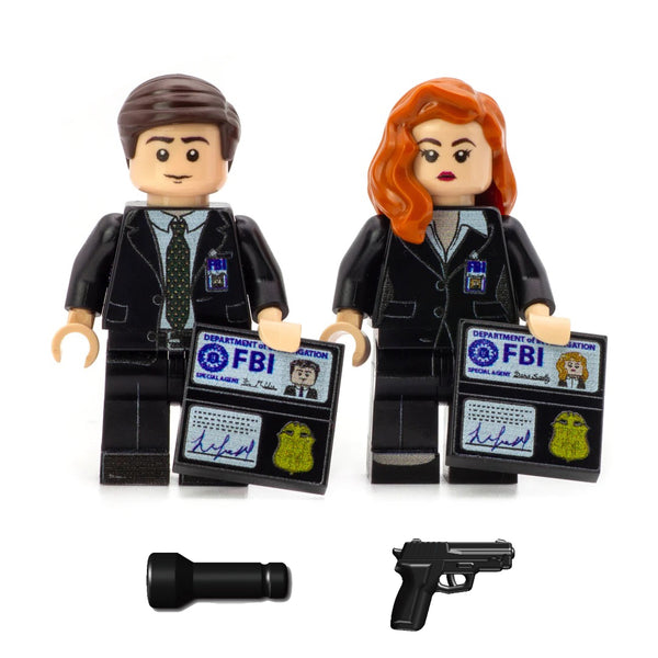 The X-Files Mulder & Scully Lego Minifigures – Display Frames for Lego ...