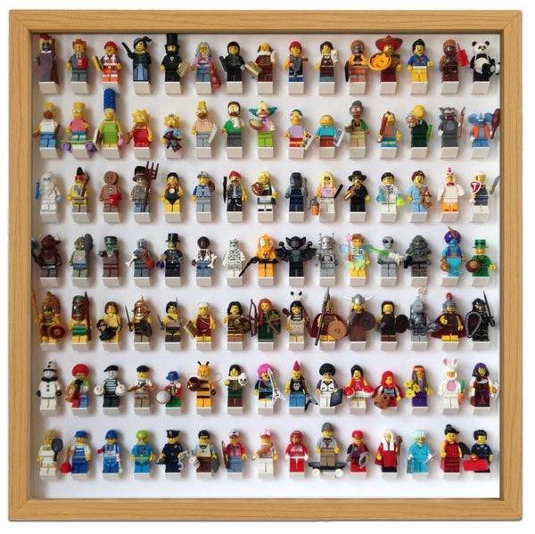 Oak Large Display Frame for Lego® Minifigures – Display Frames for Lego ...