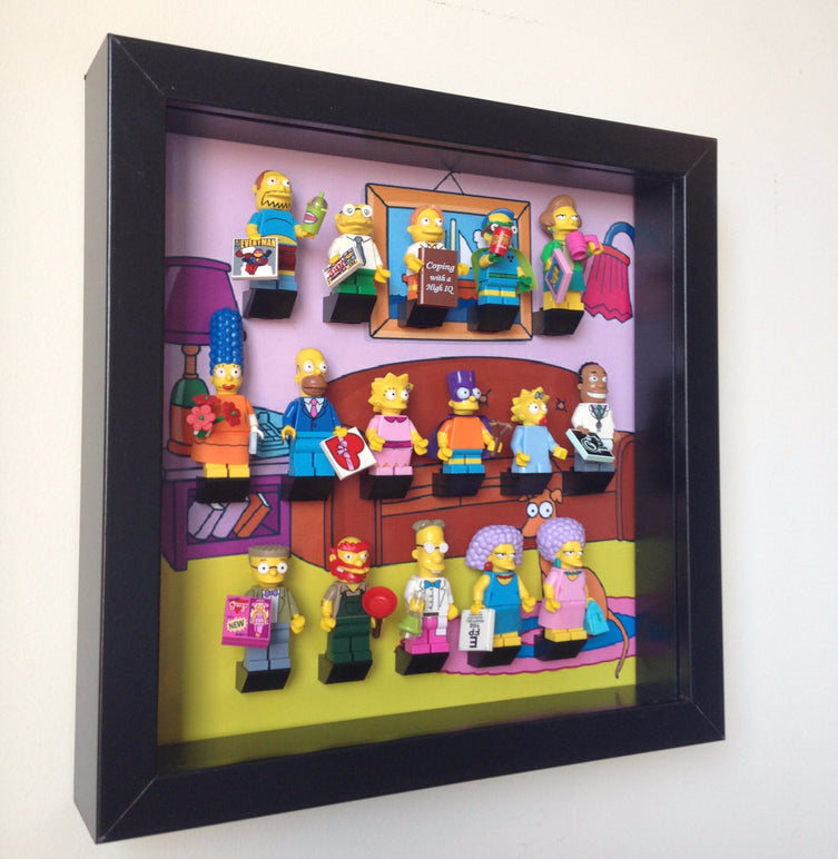 House background Display Frame for Simpsons Minifigures series ...