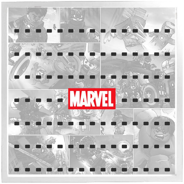 White Comic Large Frame for Marvel Super Heroes Minifigures – Display ...