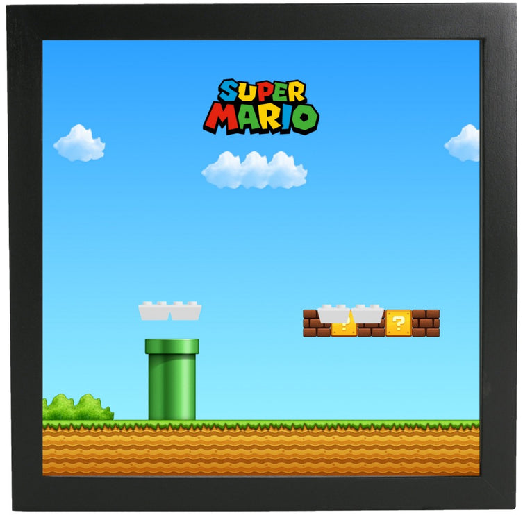 Frame for Lego® Mario and Luigi sets – Display Frames for Lego Minifigures