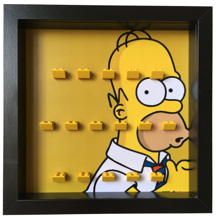 Homer Simpson Display Frame for Minifigures – Display Frames for Lego ...
