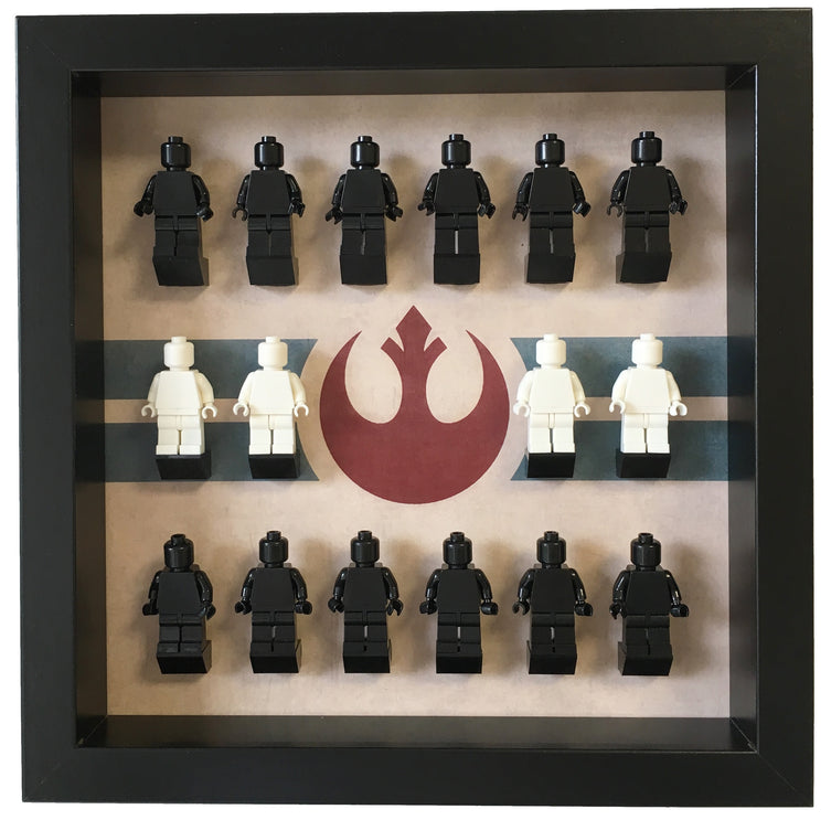 Rebel Alliance Display Frame for Star Wars Minifigures – Display Frames ...