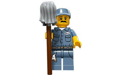 Janitor – Series 15 Lego Minifigure – Display Frames for Lego Minifigures