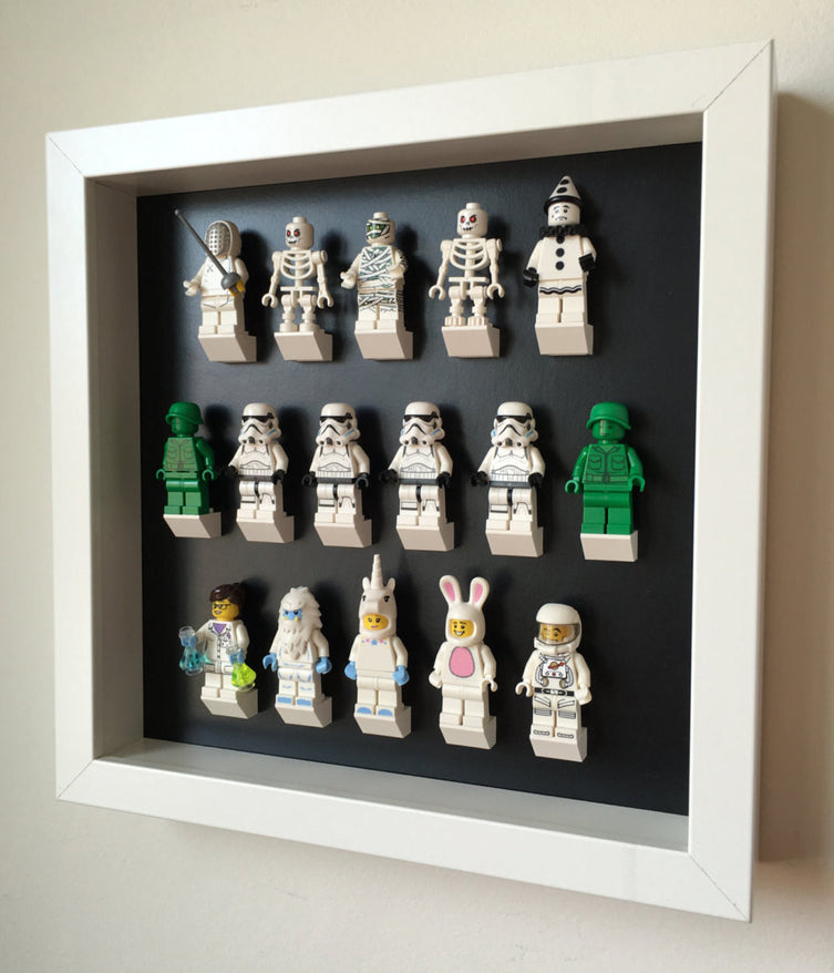 Black Edition Custom White Display Frame for Minifigures – Display ...