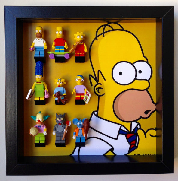Homer Simpson Display Frame for Minifigures – Display Frames for Lego ...